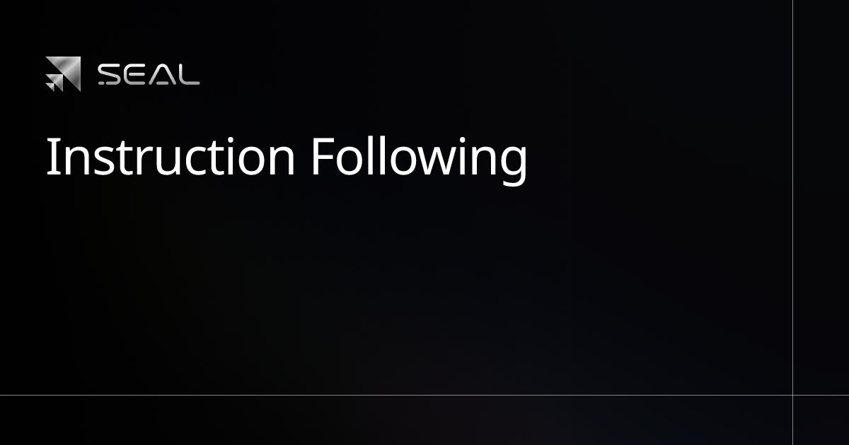 Instruction Following