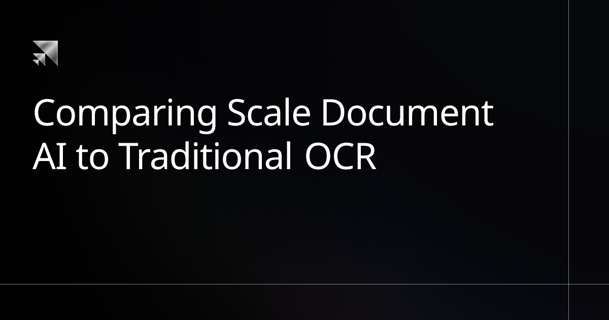 With adaptive ML models performing extraction, Scale Document AI goes far beyond OCR. | Scale