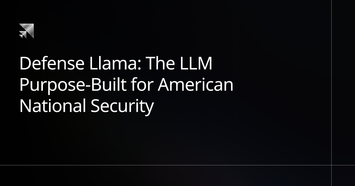 Introducing Defense Llama | Scale