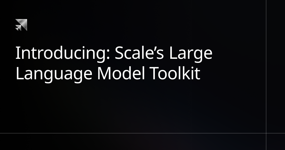 Getting data to train and evaluate large language models (LLMs) has never been easier | Scale