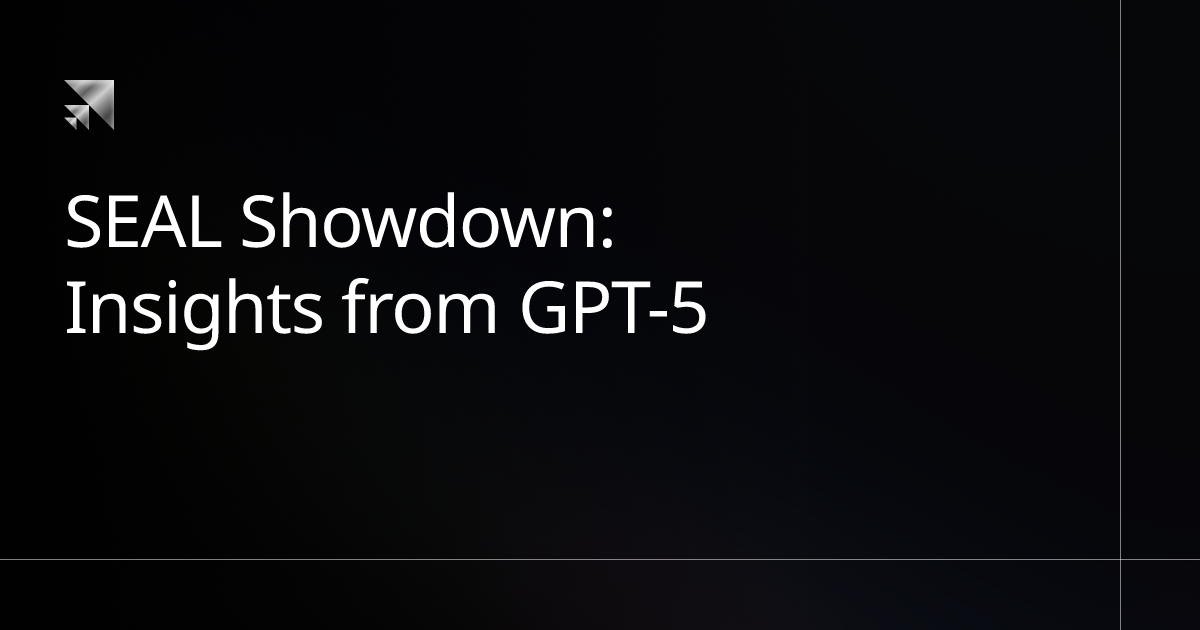 SEAL Showdown: Insights from GPT-5 | Blog | Scale AI
