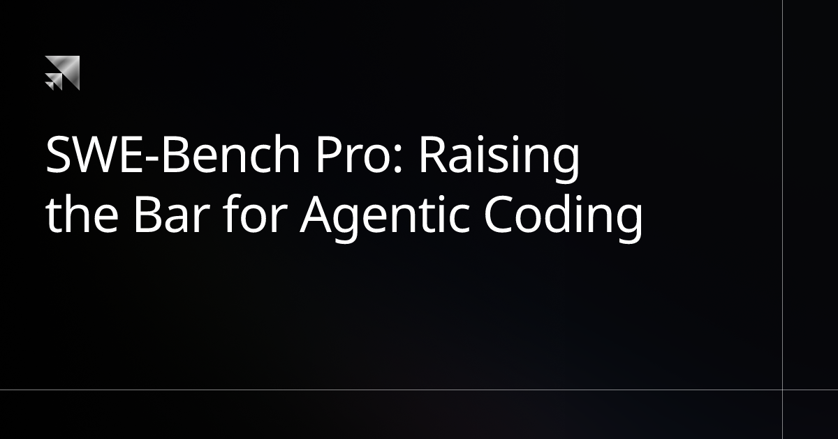 SWE-Bench Pro: Raising the Bar for Agentic Coding | Scale