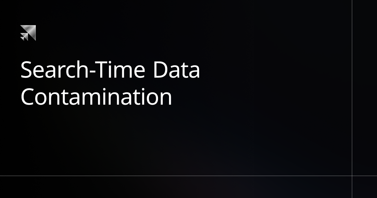 Search-Time Data Contamination